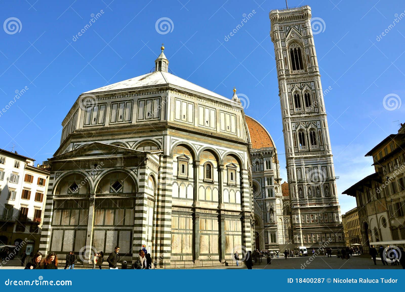 Iconic Urban Landscape: Piazza Del Duomo in Florence, Italy Editorial ...