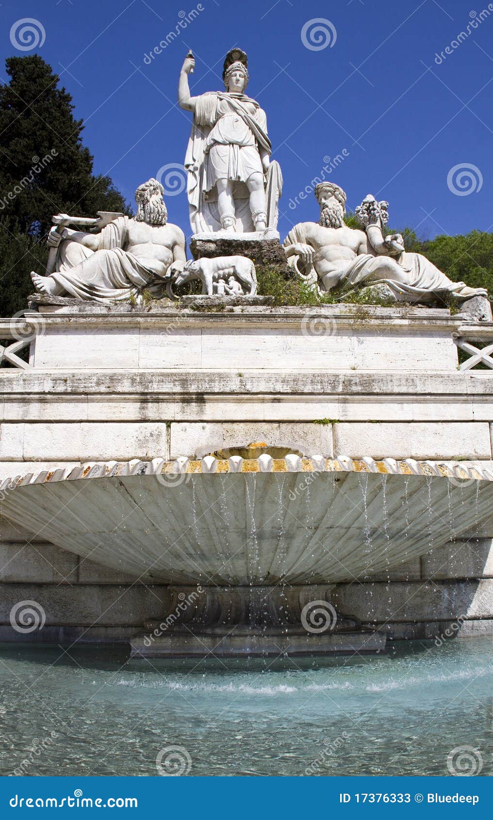 Piazza Del Popolo, Della Dea Rome De Fontana Image stock - Image du ...