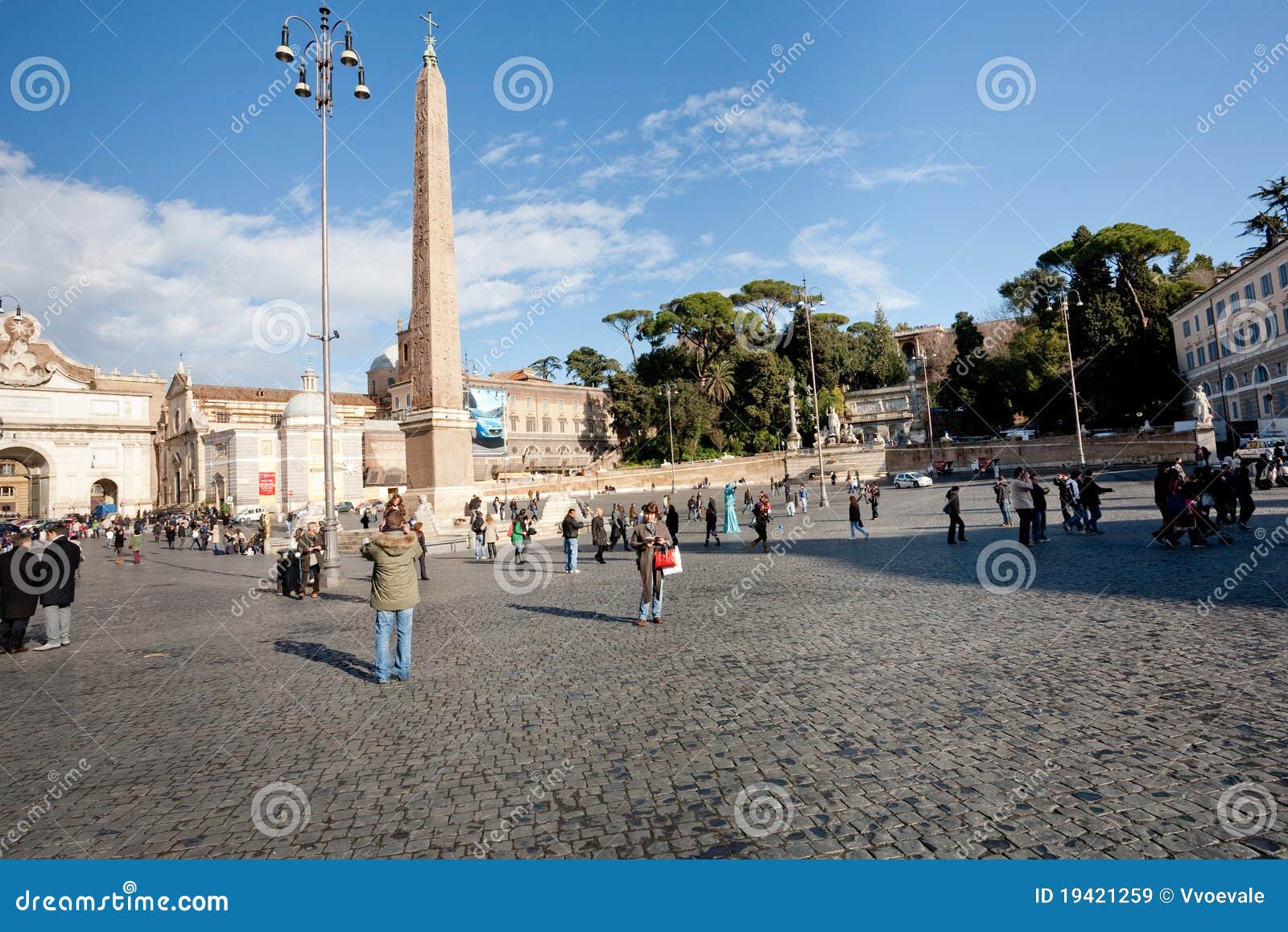 Piazza Del Popolo is a Large Urban Square in Rome Editorial Stock Image ...