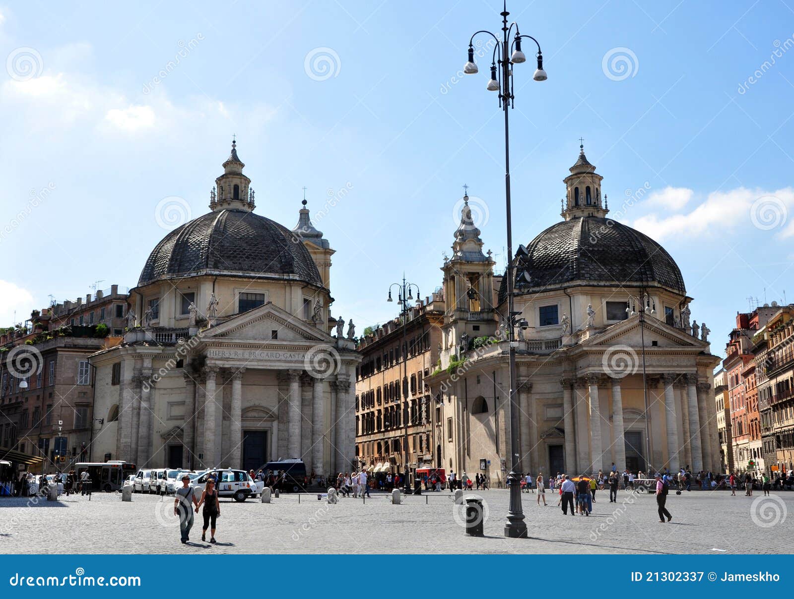 Piazza Del Popolo (People S Square), Rome Editorial Photography - Image ...
