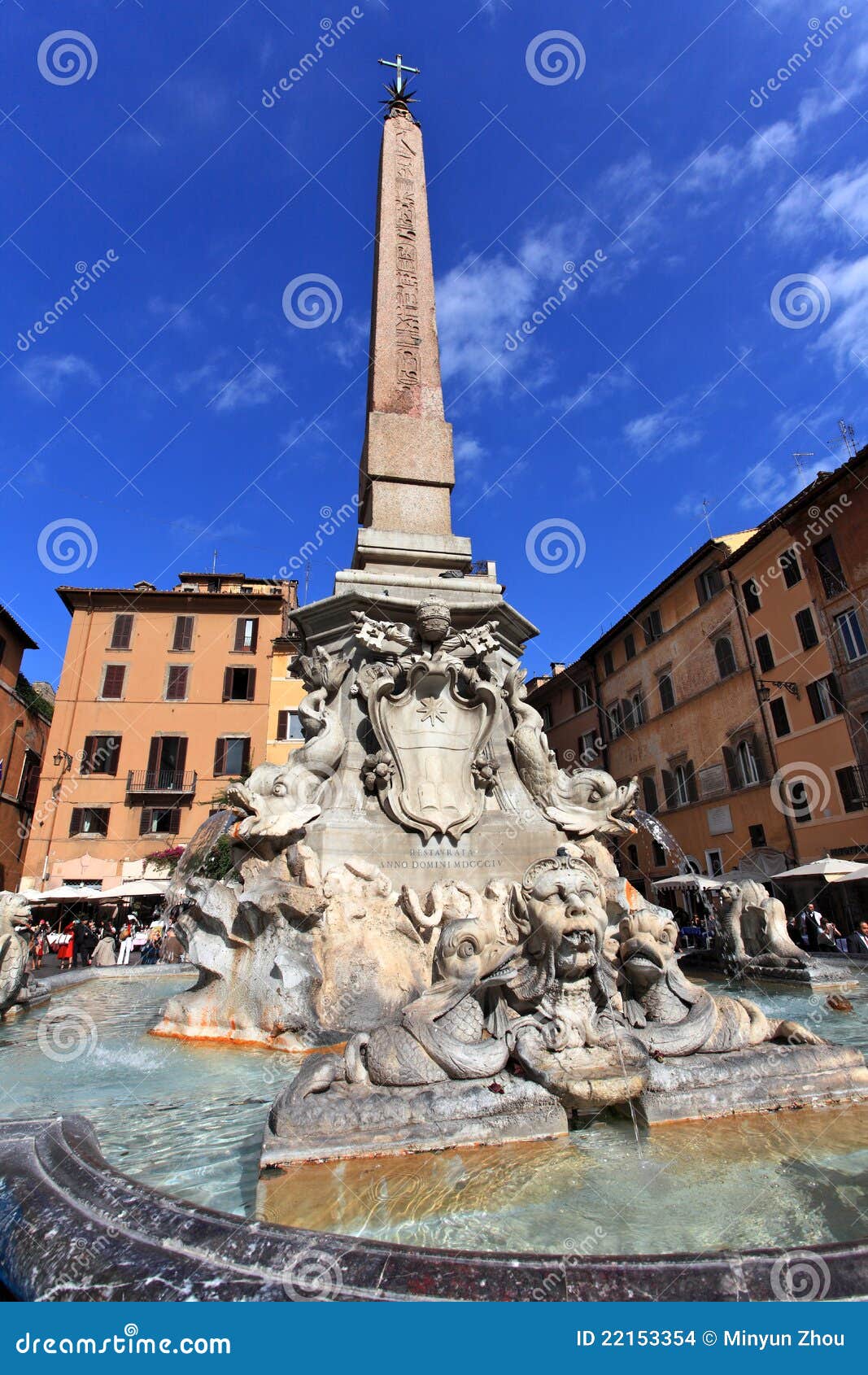 Piazza del Popolo.Rome editorial stock image. Image of gate - 22153354