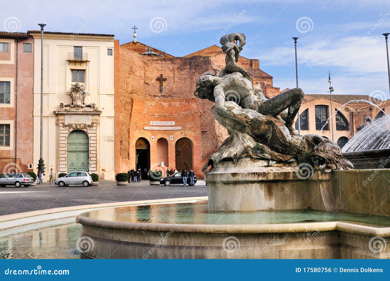 Piazza Dela Repubblica, Rome Editorial Photo - Image of blue, basilica ...