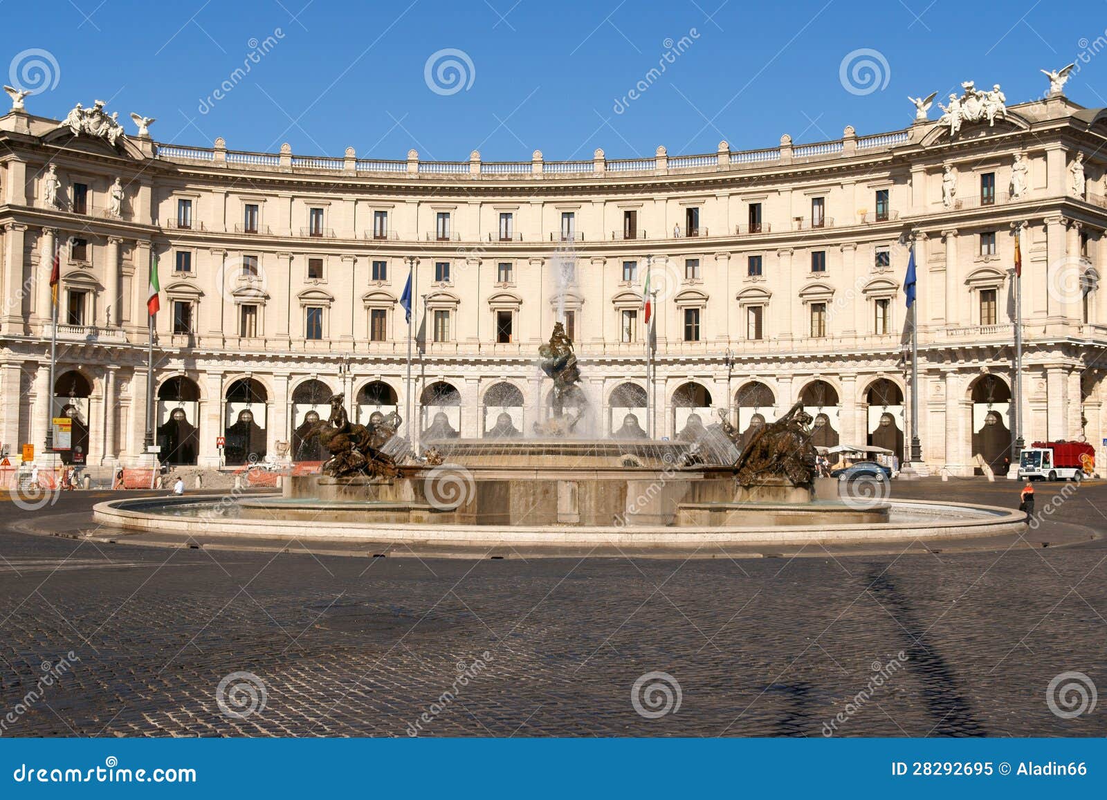Piazza Della Repubblica in Rome Editorial Image - Image of della ...