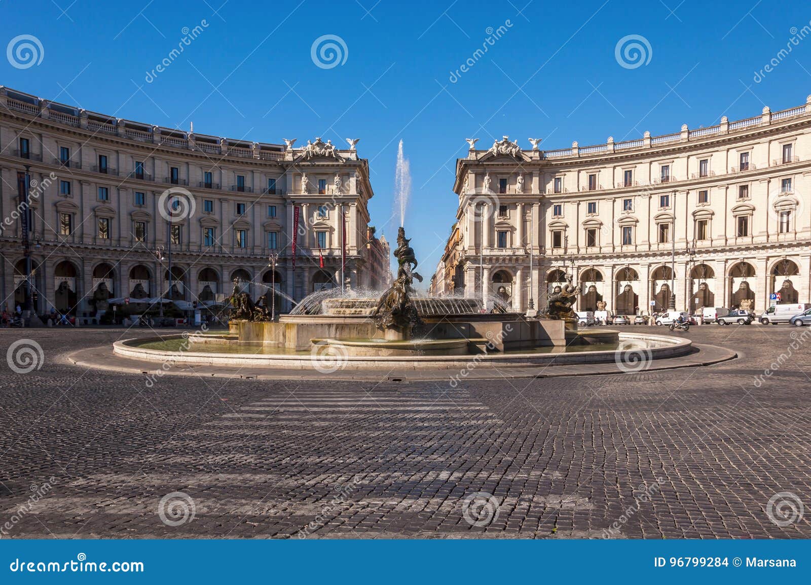 Piazza della Repubblica editorial stock image. Image of repubblica ...