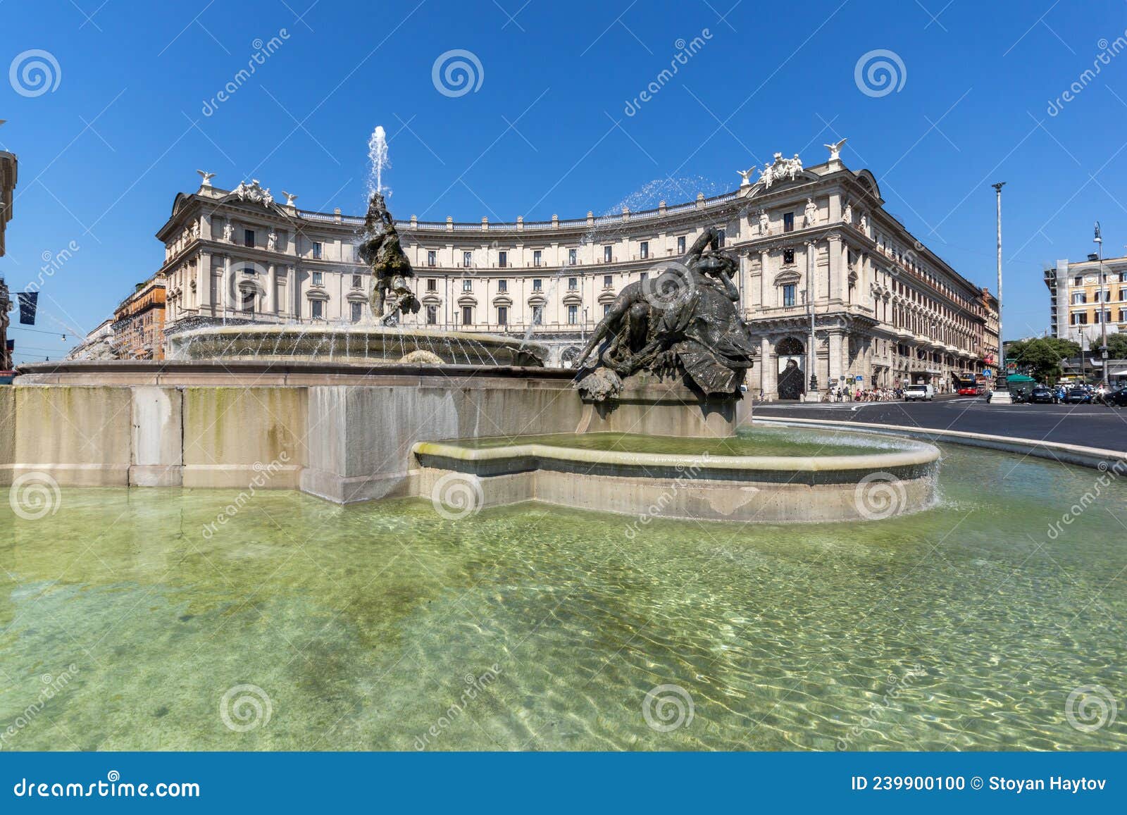 Piazza Della Repubblica, Rome, Italy Editorial Image - Image of ...