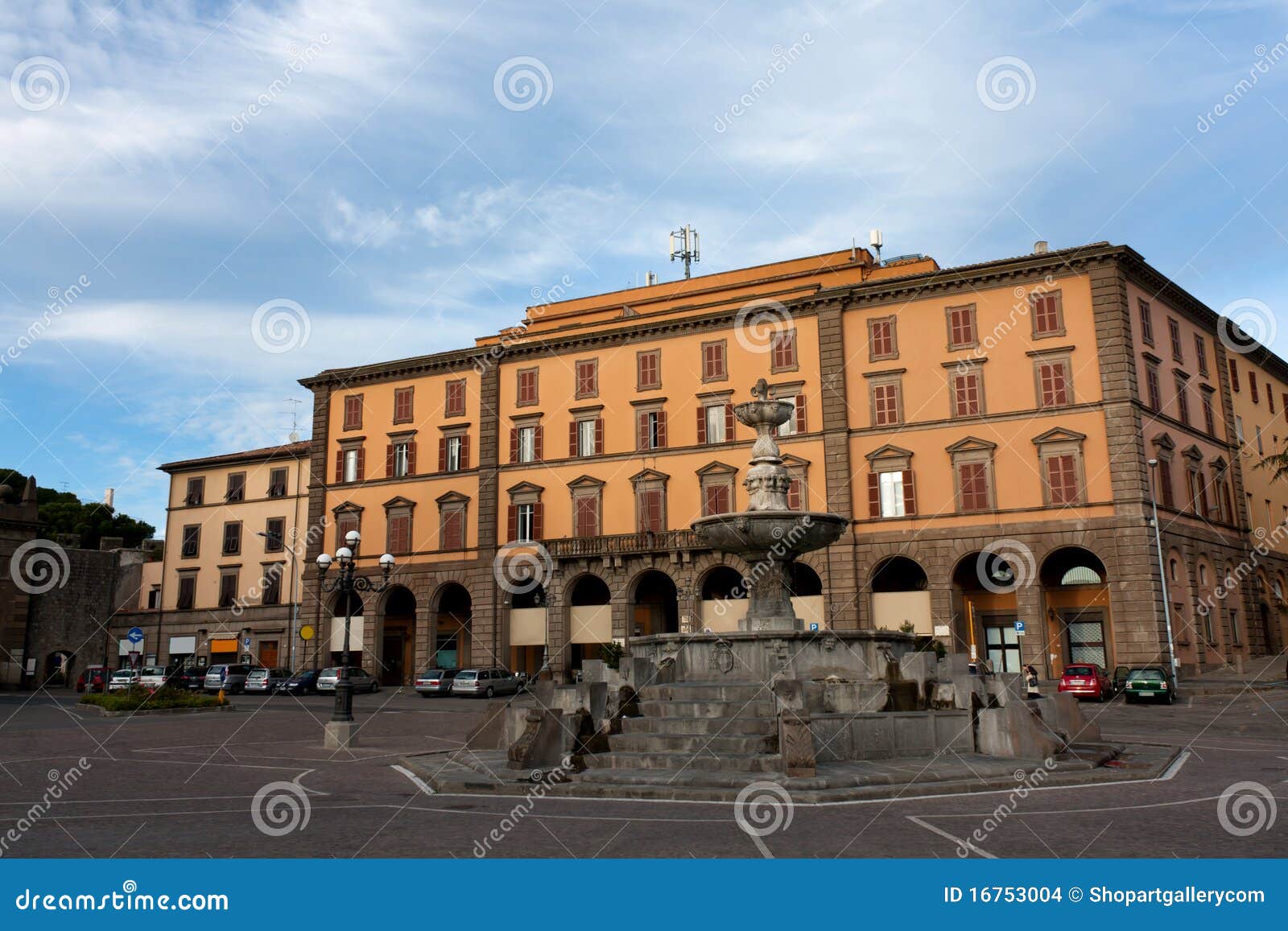 Piazza Della Rocca - Viterbo, Italy Stock Photo - Image of italian ...