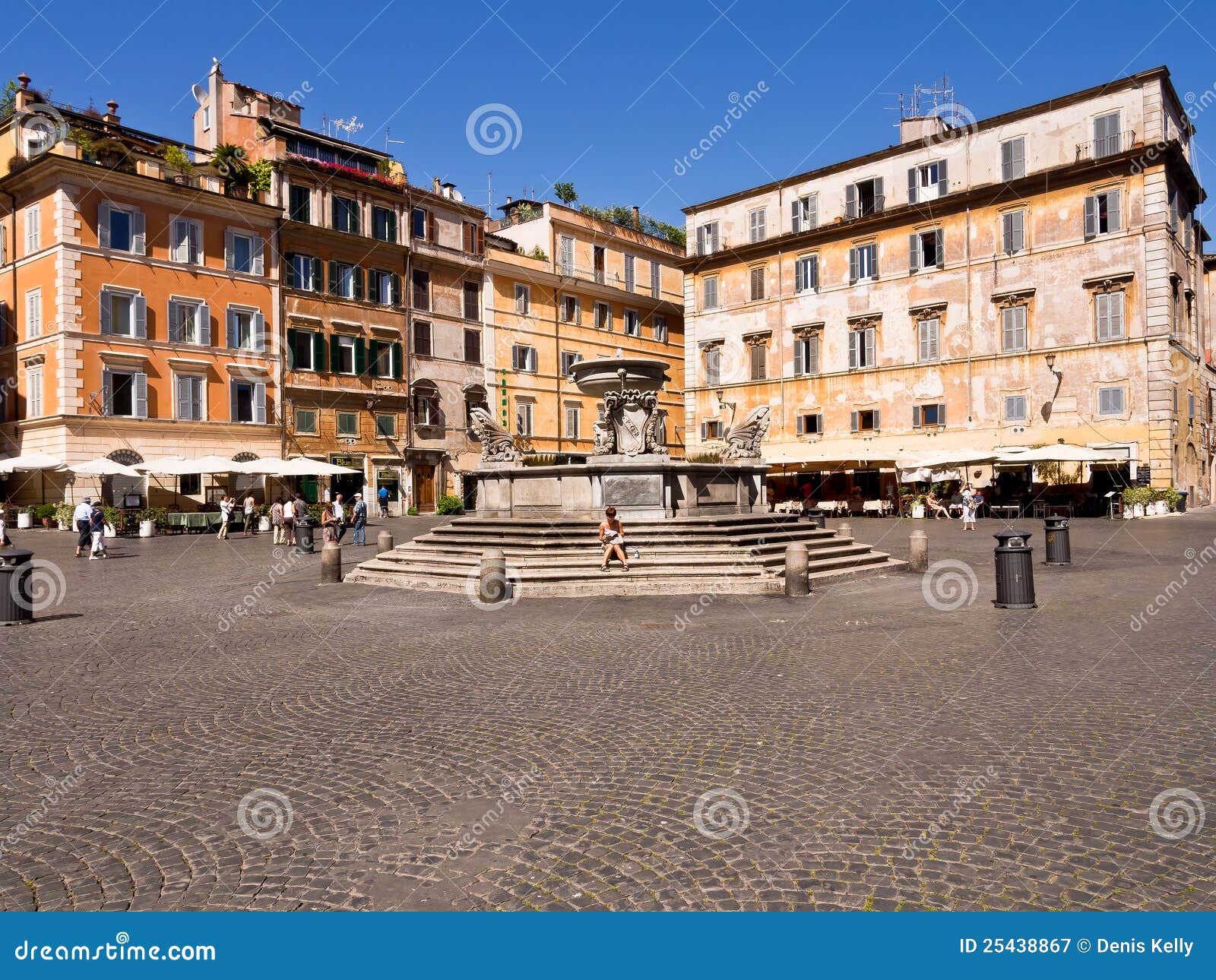 Piazza Di Santa Maria Rome Italy Editorial Photography - Image of ...
