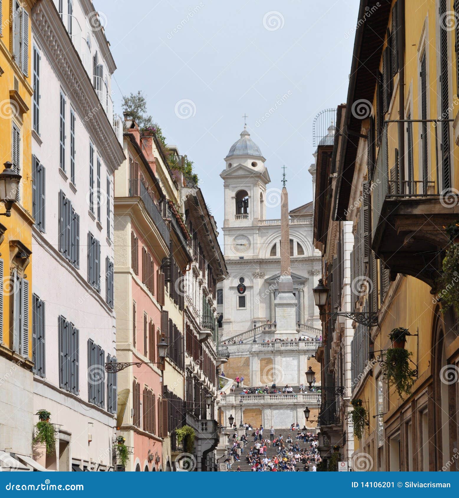 Piazza di Spagna, Rome stock image. Image of architecture - 14106201