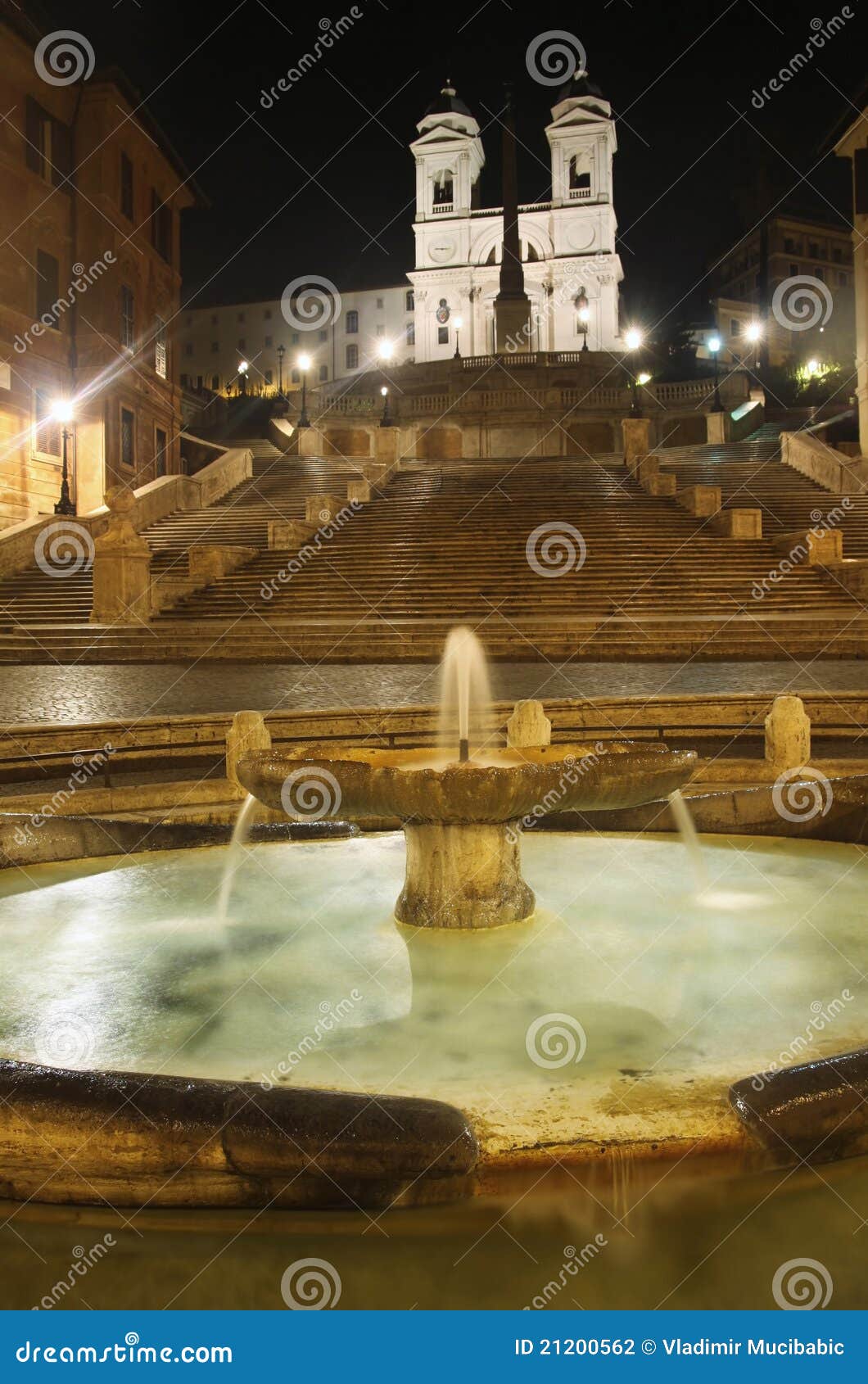 Piazza Di Spagna, Rome, Italy Stock Photo - Image of majestic, fountain ...