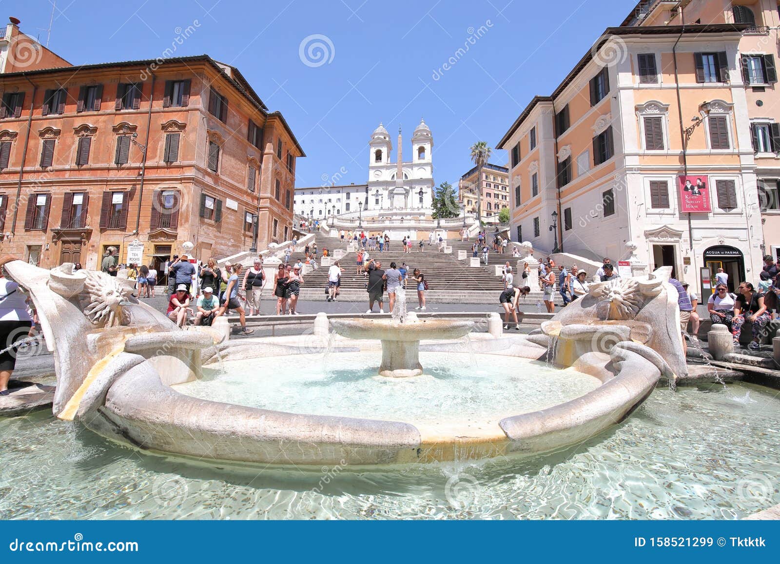 Piazza Di Spagna Square Rome Italy Editorial Stock Image - Image of ...