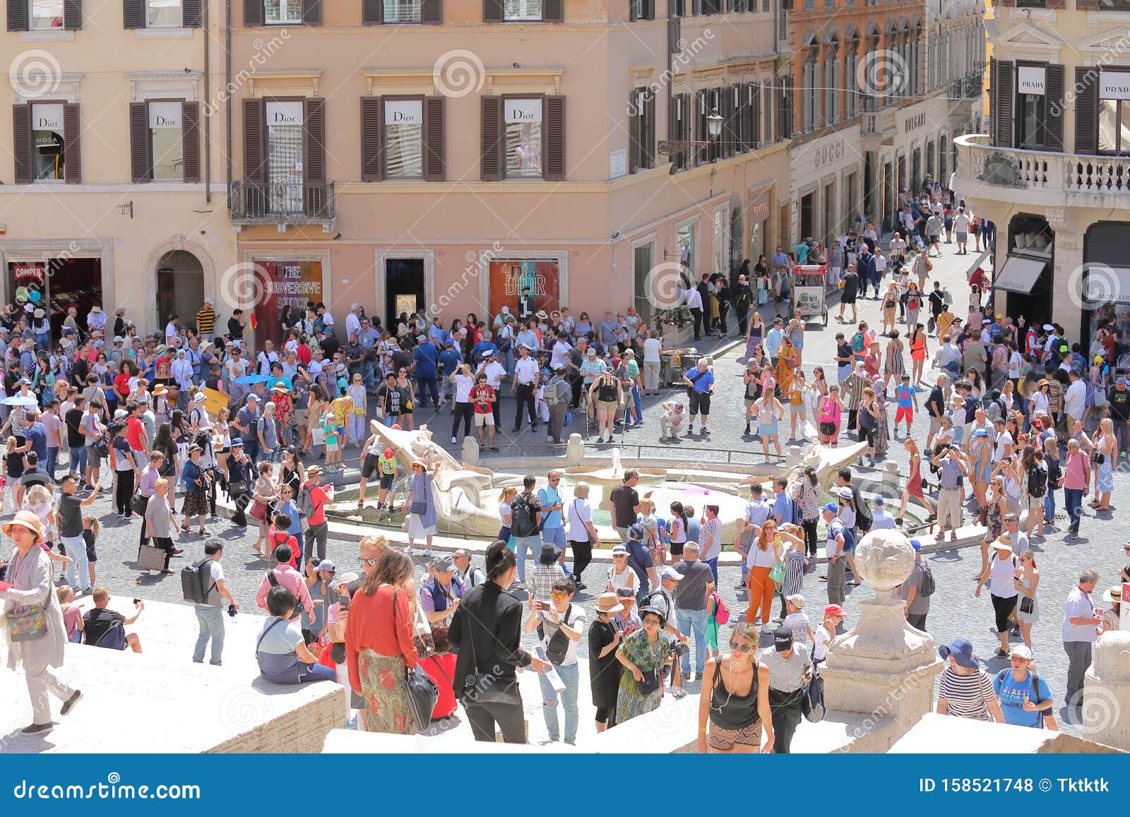 Piazza Di Spagna Square Rome Italy Editorial Stock Photo - Image of ...