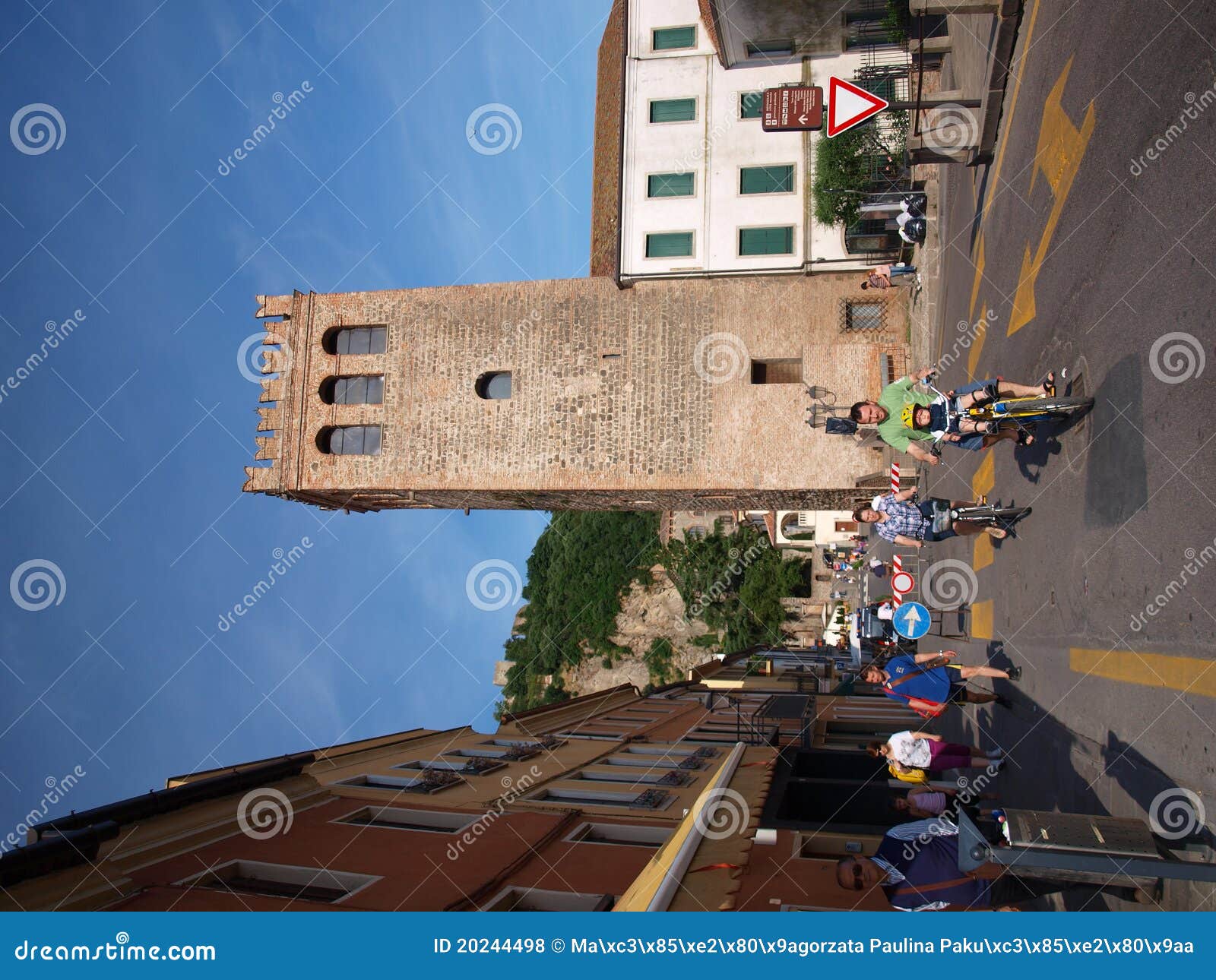 Piazza Maroni, Monselice, Italy Editorial Stock Photo - Image of ...