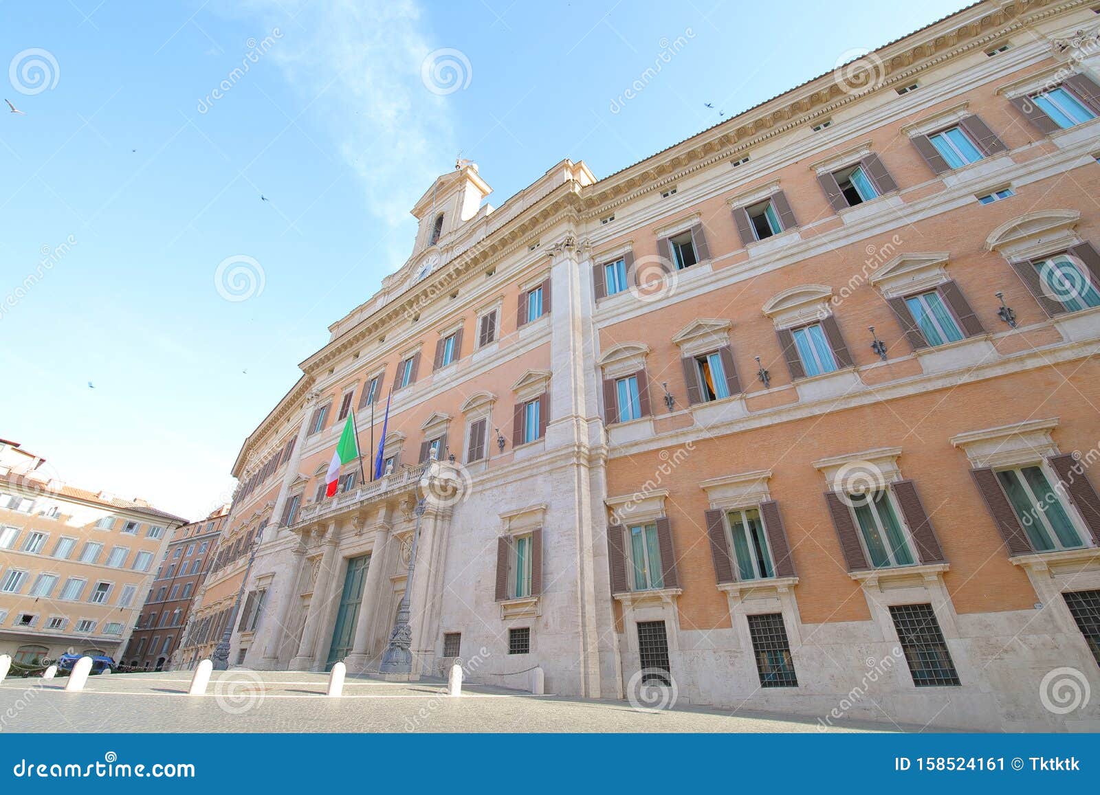 Piazza Montecitorio Roma Italia Imagen de archivo - Imagen de europa ...