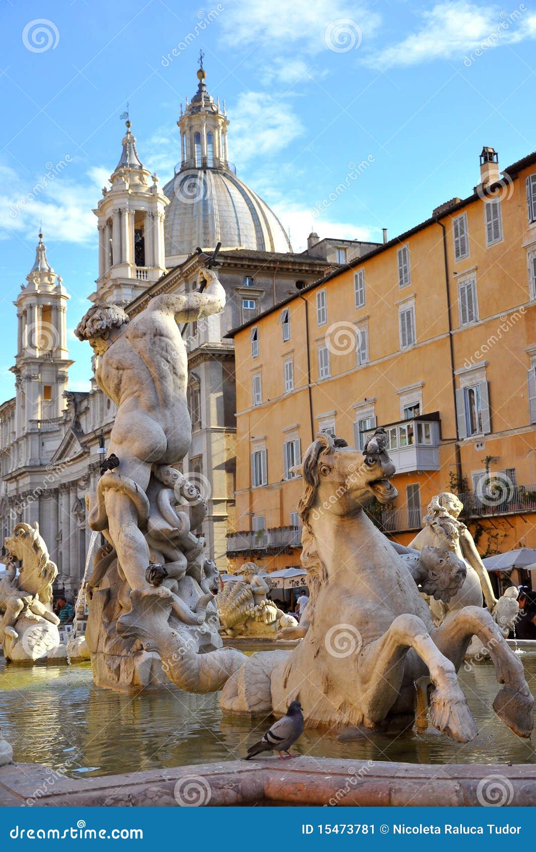 Piazza Navona, Rome stock image. Image of culture, built - 15473781