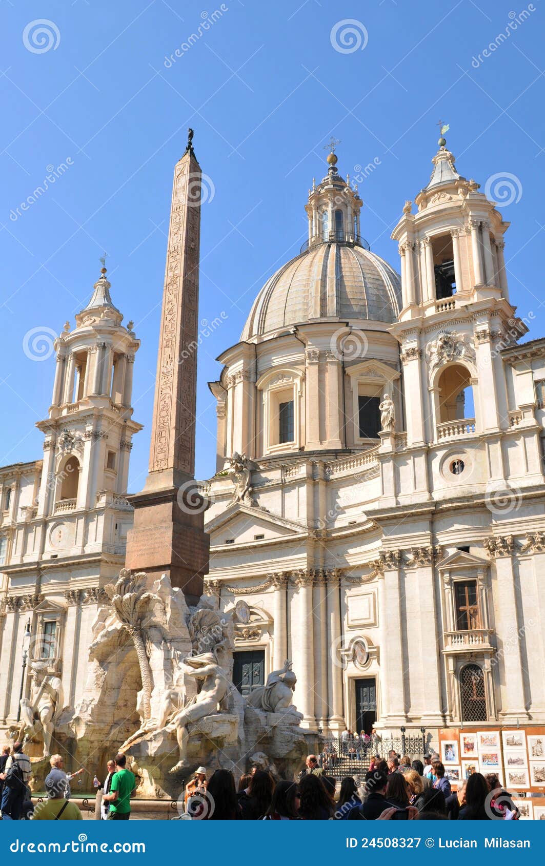 Piazza Navona, Rome (Italy) Editorial Photography - Image of history ...