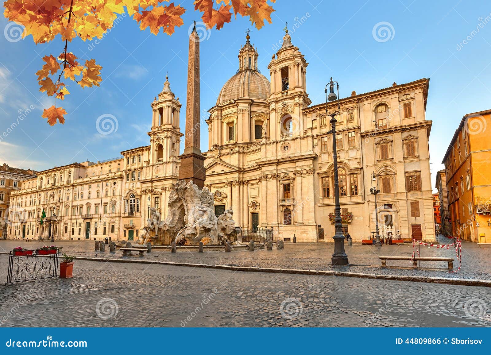 Piazza Navona in Rome stock photo. Image of history, fountain - 44809866
