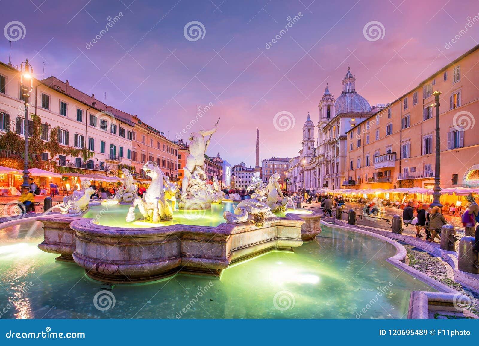 Piazza Navona - Rome Royalty-Free Stock Photography | CartoonDealer.com ...