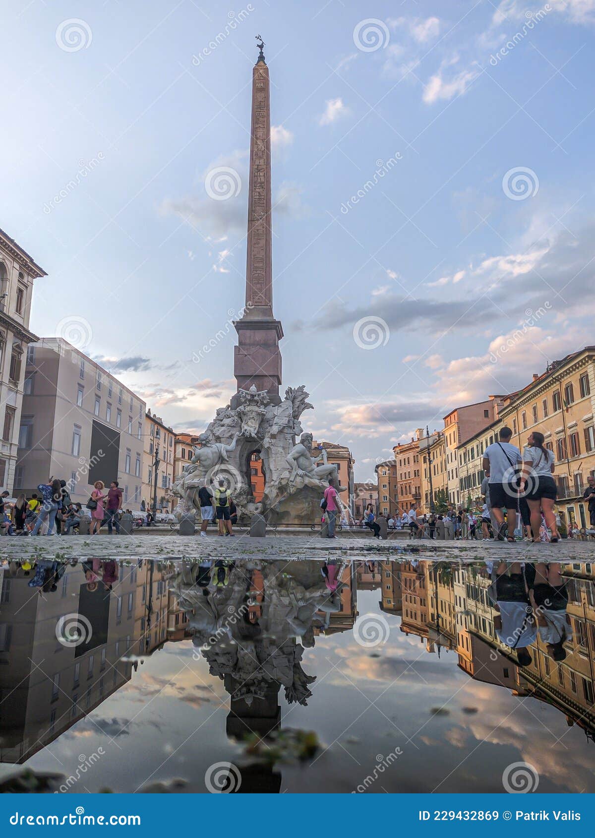 Piazza Navona Square in Rome. Editorial Stock Image - Image of fountain ...