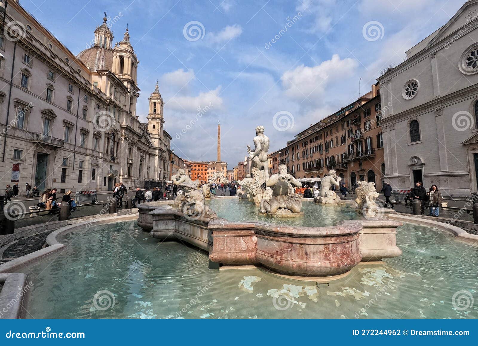 Piazza Navona Wide Angle, Rome Italy Editorial Photography - Image of ...