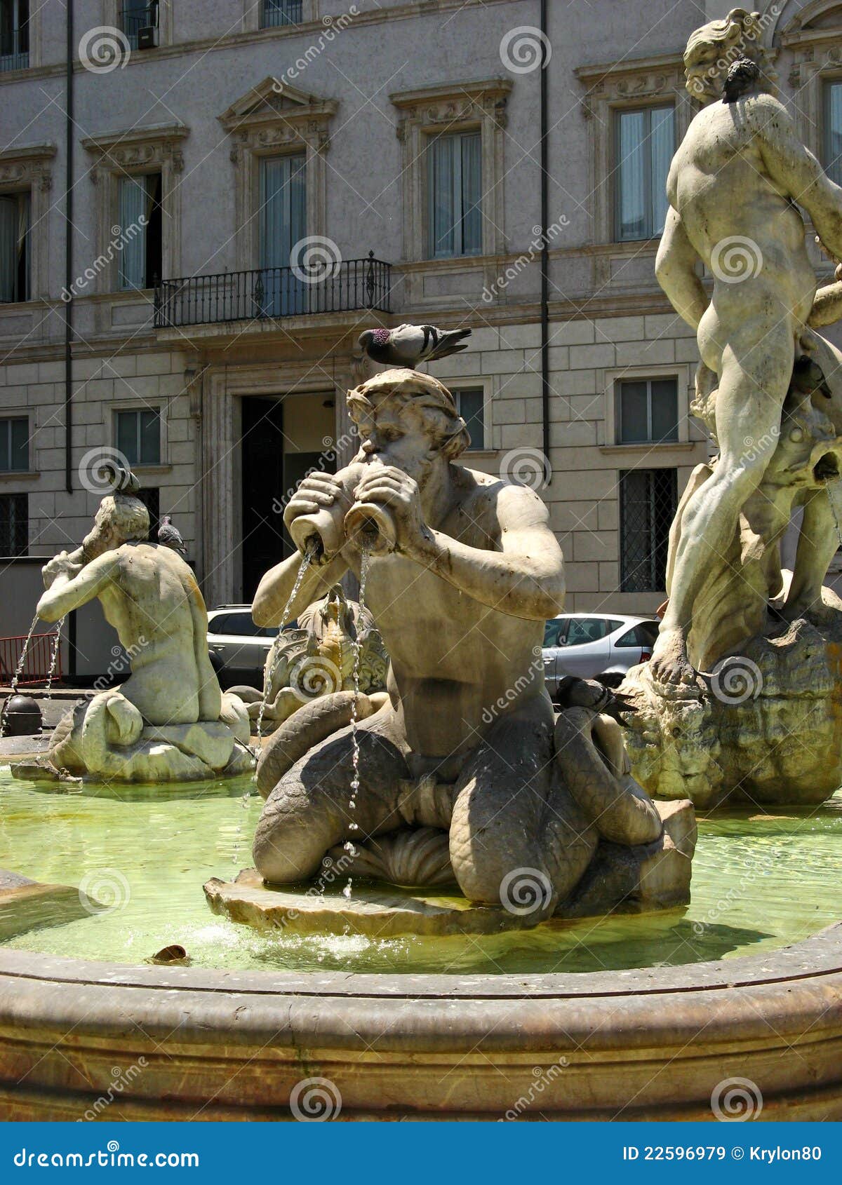 Piazza Nuvona 01 stock image. Image of navona, sculpture - 22596979