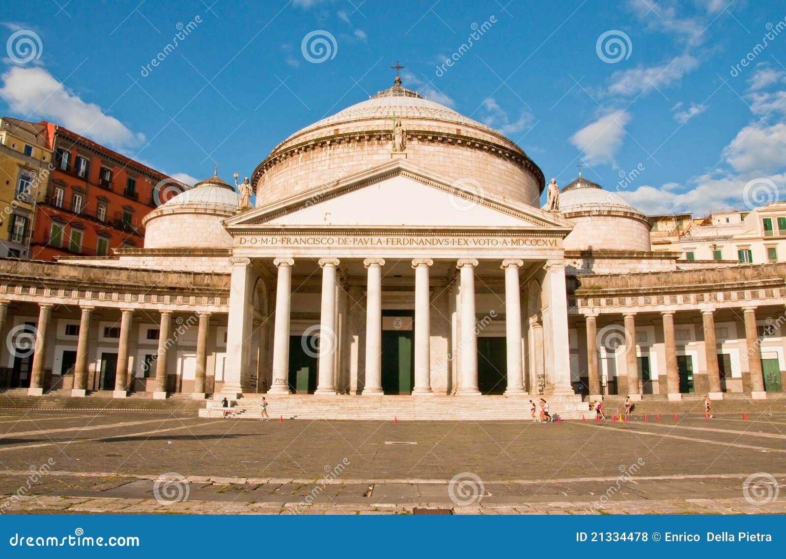 Piazza plebiscito stock photo. Image of place, paola - 21334478