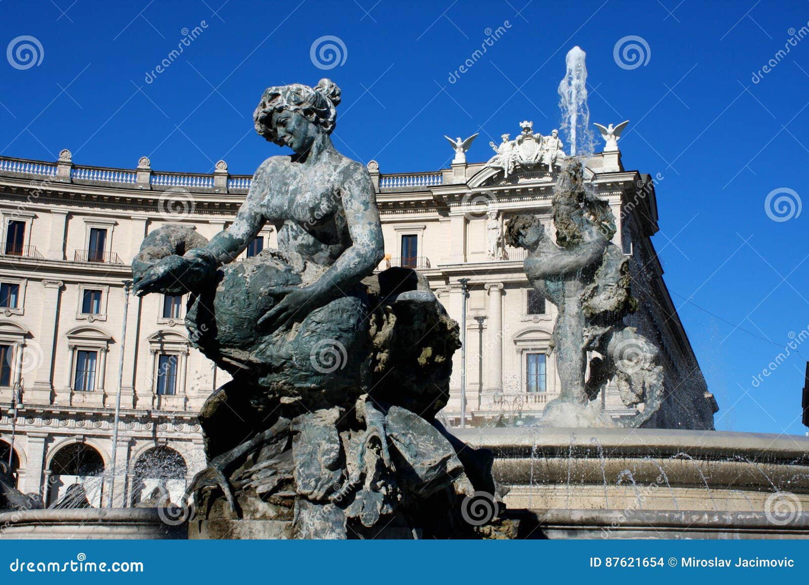 Piazza Repubblica, Rome stock photo. Image of italy, italian - 87621654