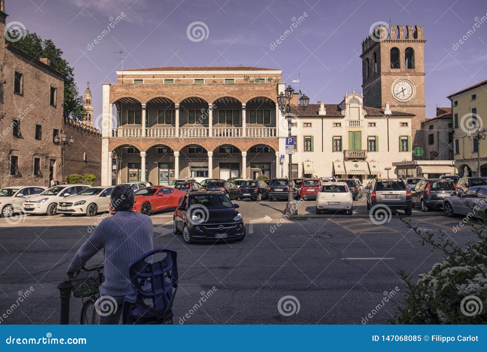 Piazza Risorgimento in Lendinara Editorial Image - Image of romantic ...