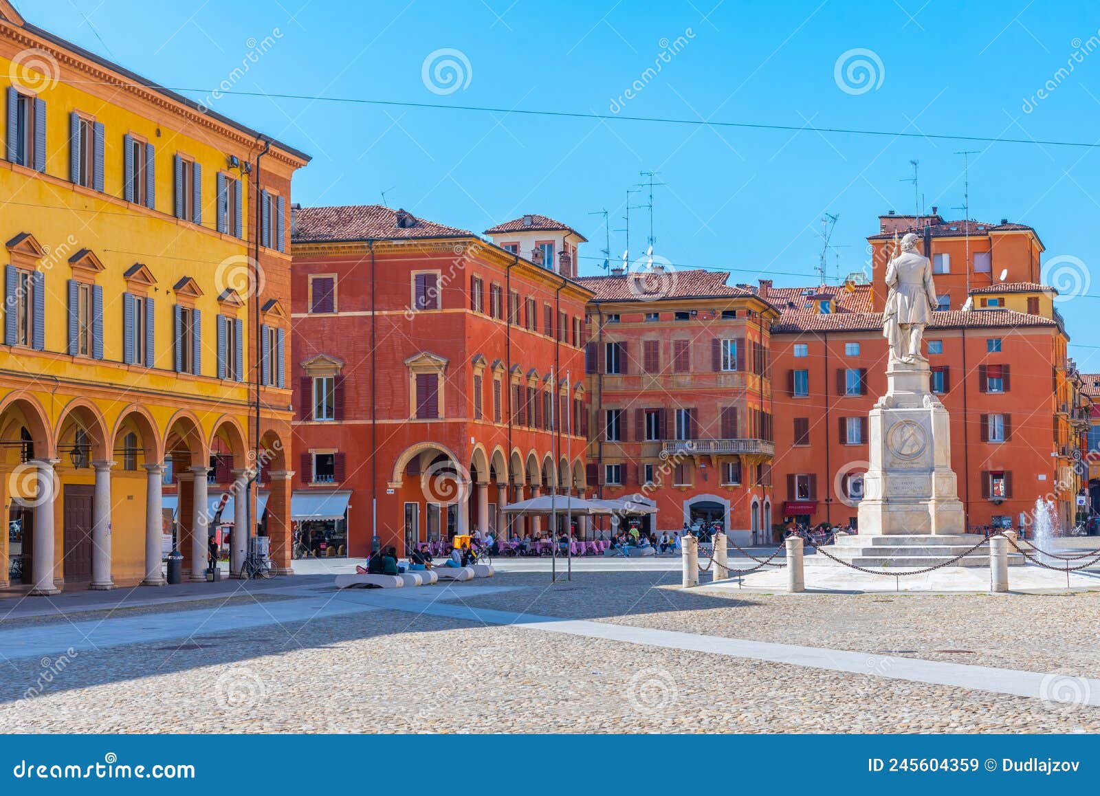 Piazza Roma in Italian Town Modena Editorial Stock Image - Image of ...