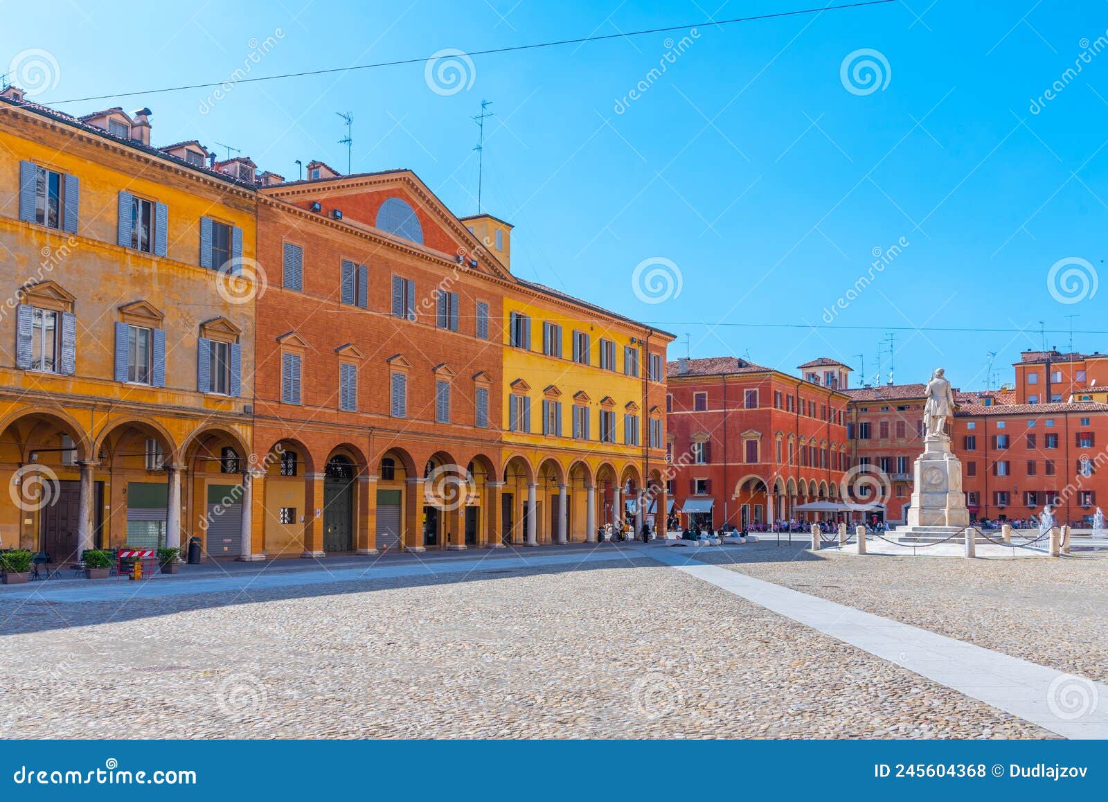 Piazza Roma in Italian Town Modena Editorial Stock Photo - Image of ...