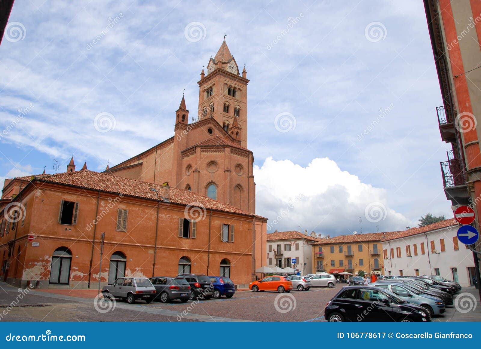 Piazza Rossetti, Alba - Piemonte, Italy Editorial Photography - Image ...