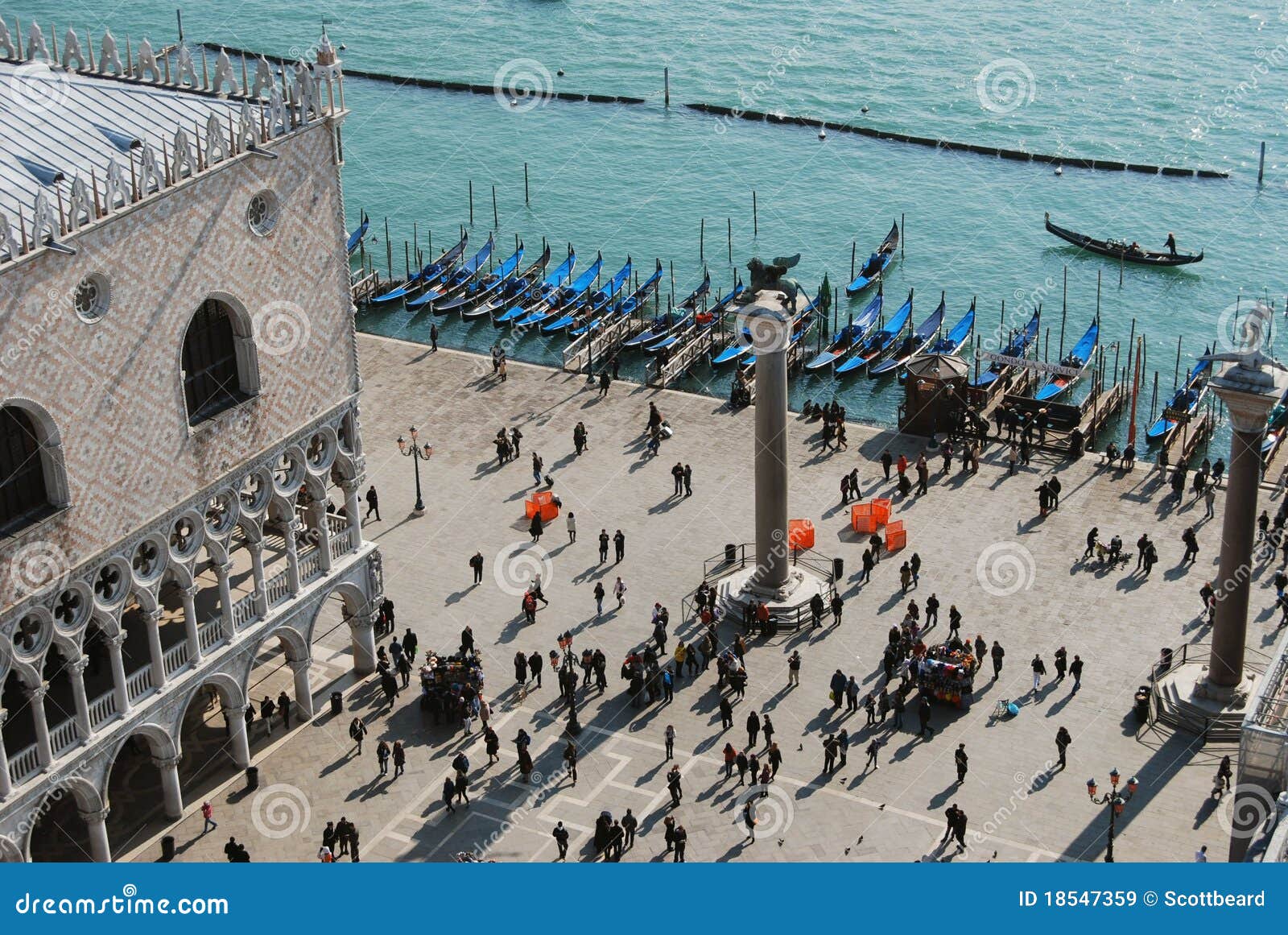 Piazza San Marco Waterfront, Venice Stock Image - Image of saint, boats ...
