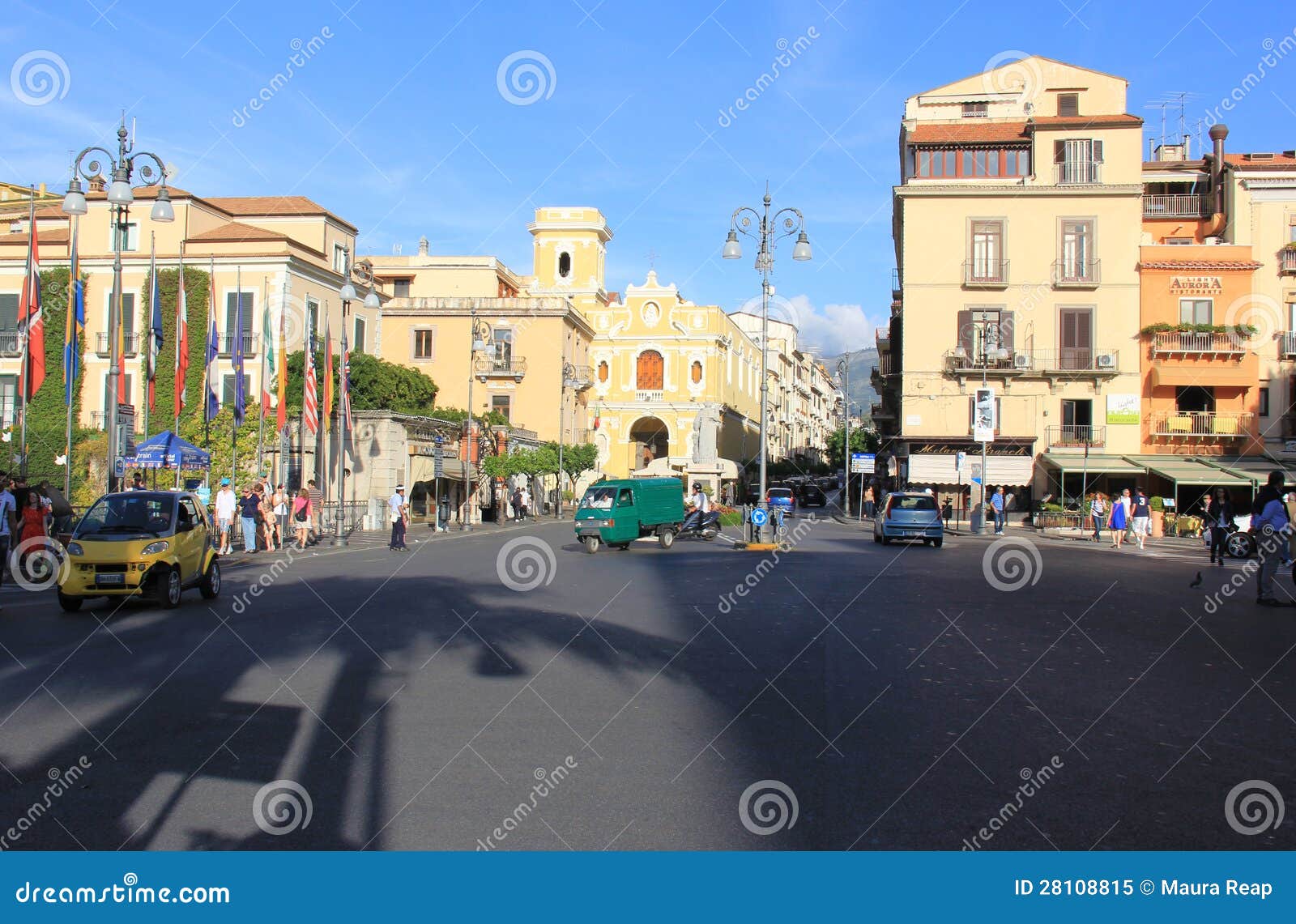 Piazza Tasso in Sorrento editorial image. Image of italian - 28108815