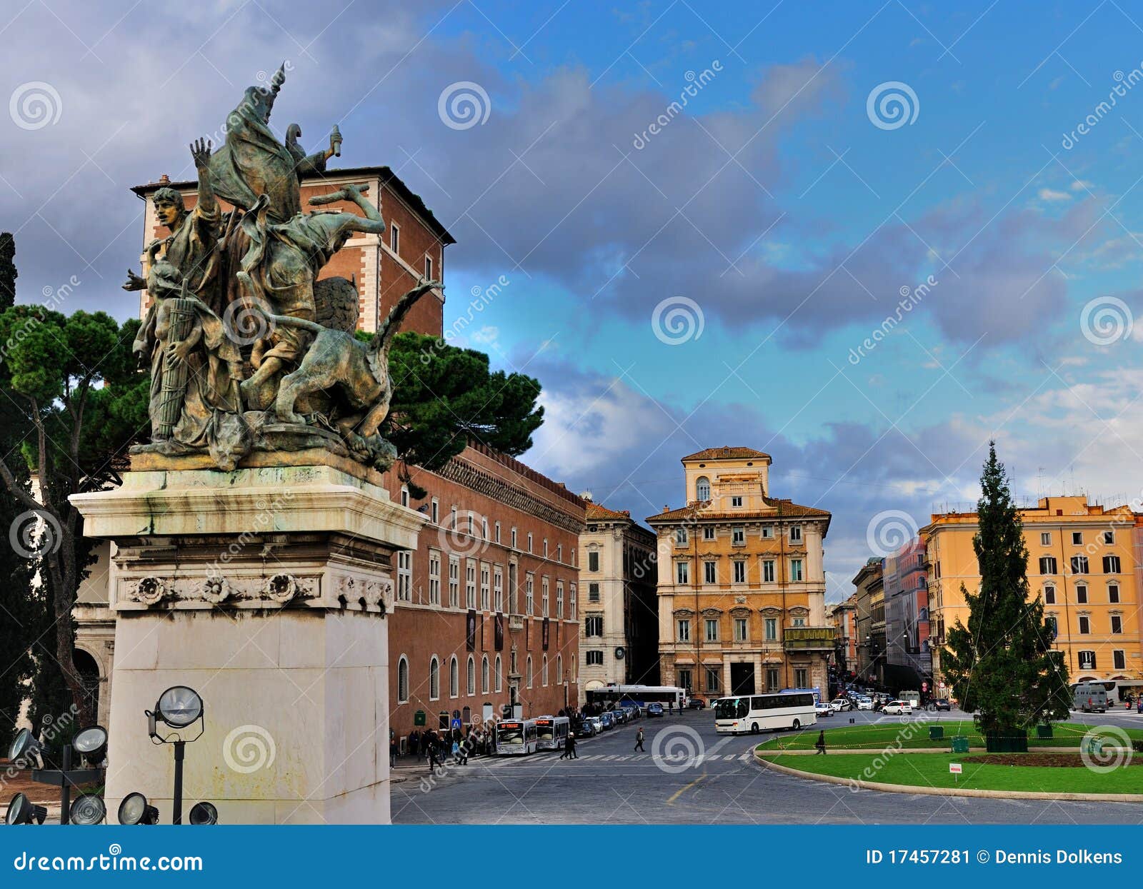 Piazza Venezia, Rome stock image. Image of palace, renaissance - 17457281