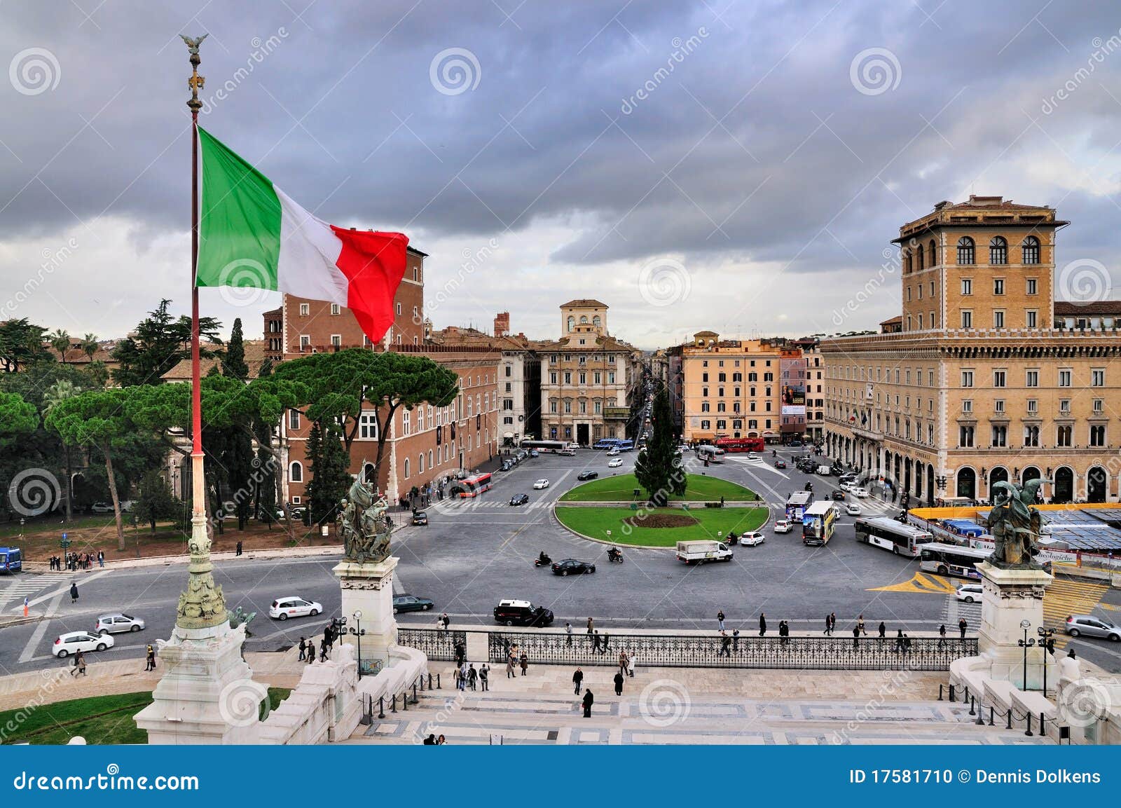 Piazza Venezia, Rome Royalty-Free Stock Photography | CartoonDealer.com ...