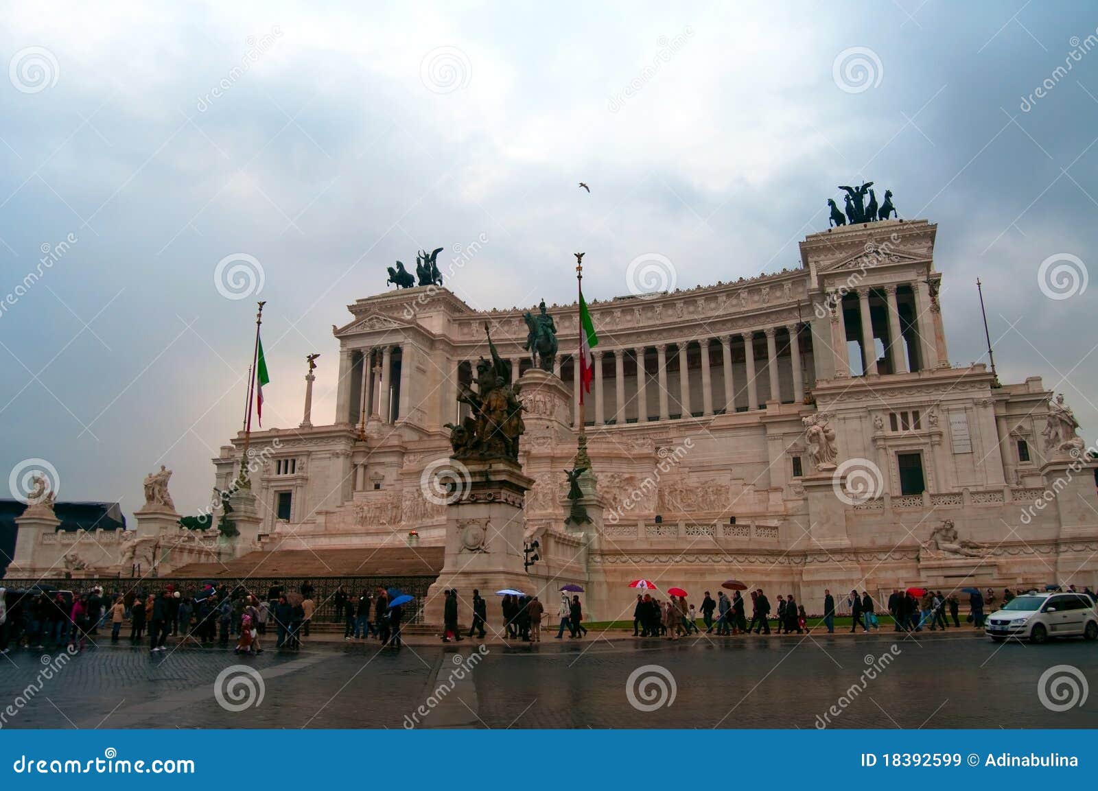 Piazza Venezia, Rome Royalty-Free Stock Photography | CartoonDealer.com ...