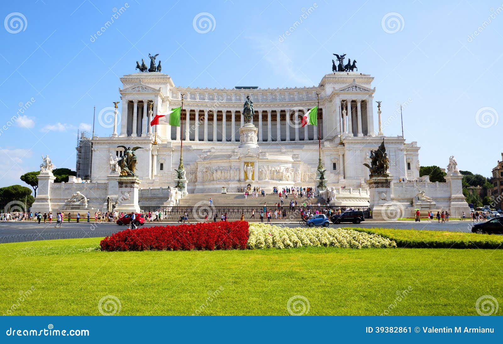 Piazza Venezia, Rome photo éditorial. Image du marbre - 39382861