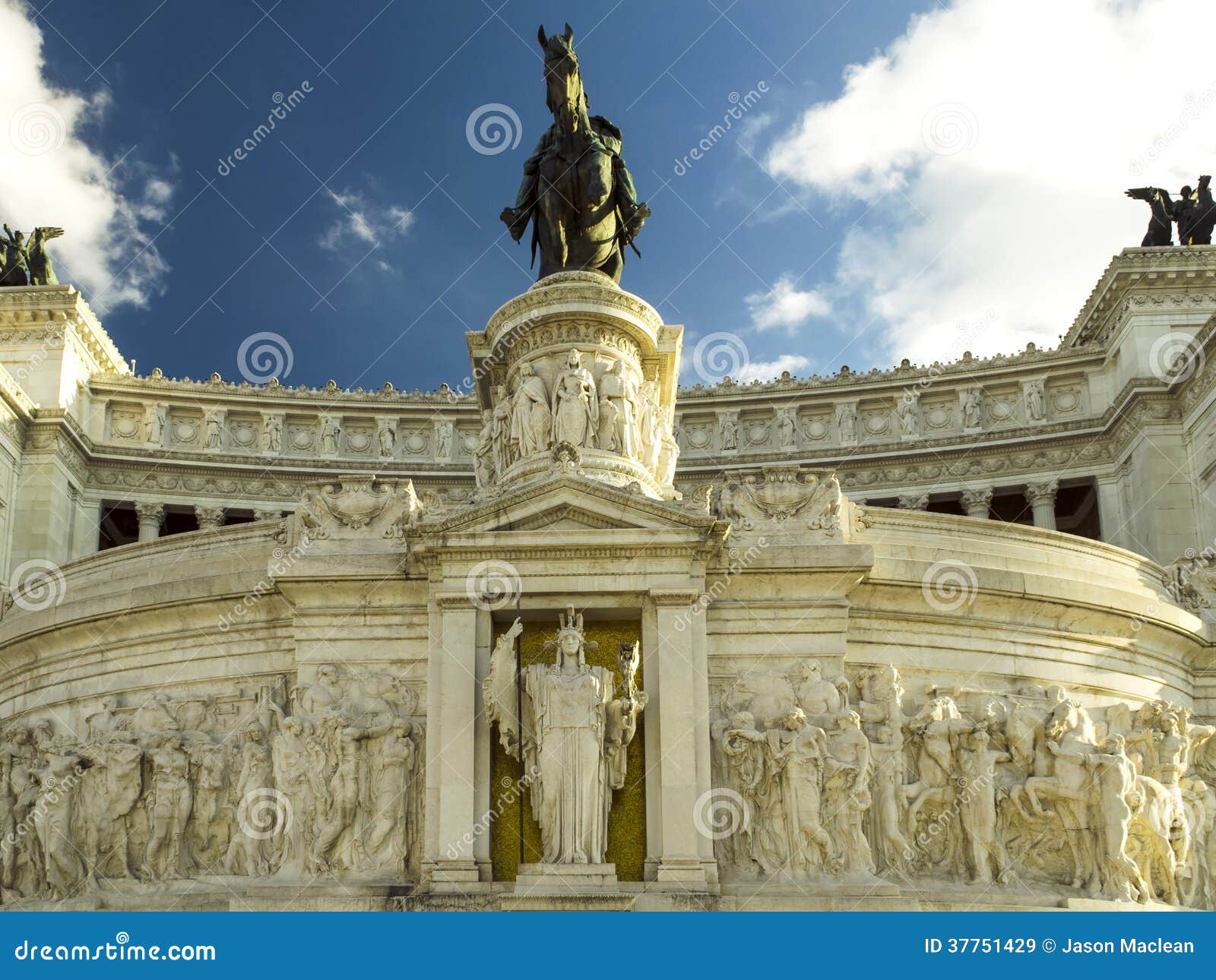 Piazza Venezia Rome Vittorio Emanuele Monument Stock Image - Image of ...