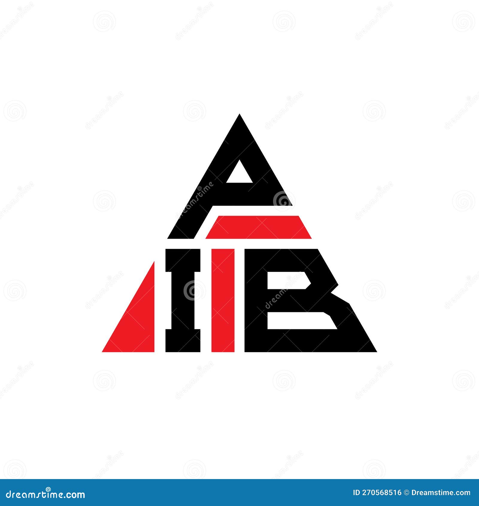 PIB Triangle Letter Logo Design with Triangle Shape. PIB Triangle Logo ...