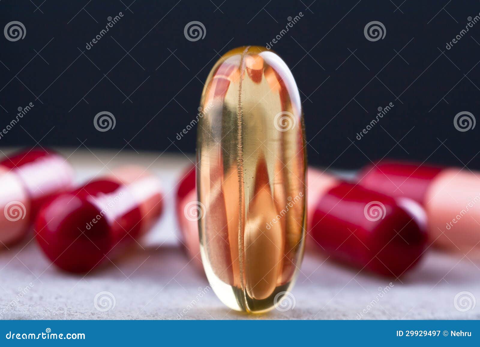 Big omega 3 pill stock image. Image of doctor, drugs - 29929497