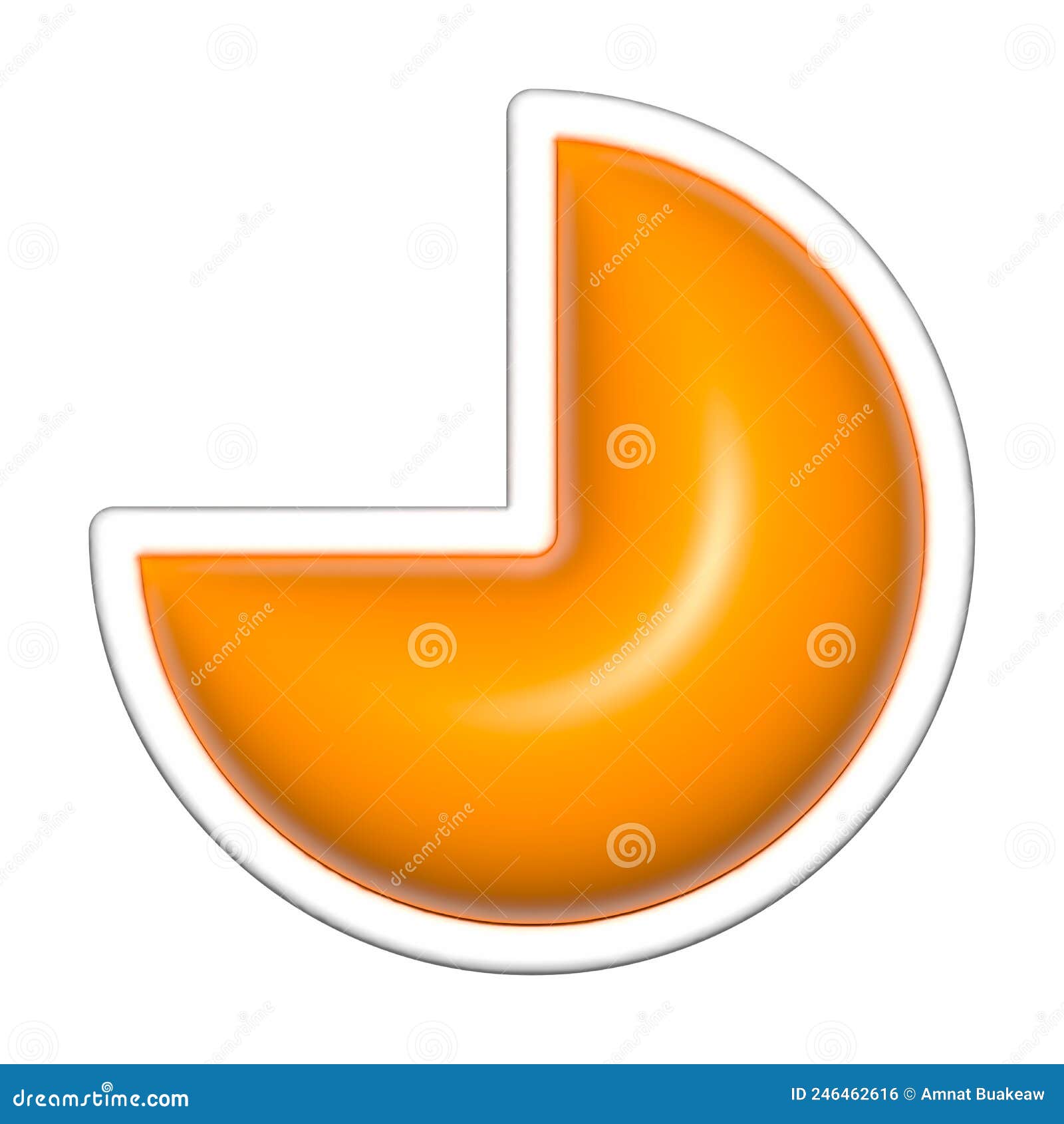Pic 3d Shapes, 3d Geometric Basic, Simple Pic Orange Shape Royalty-Free ...