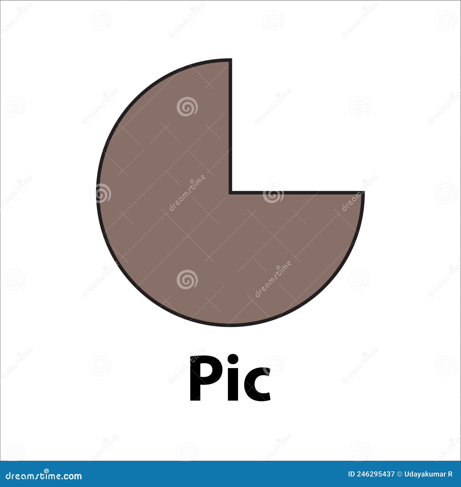 Pic Geometric Shape. Light Brown Color Vector Stock Vector ...