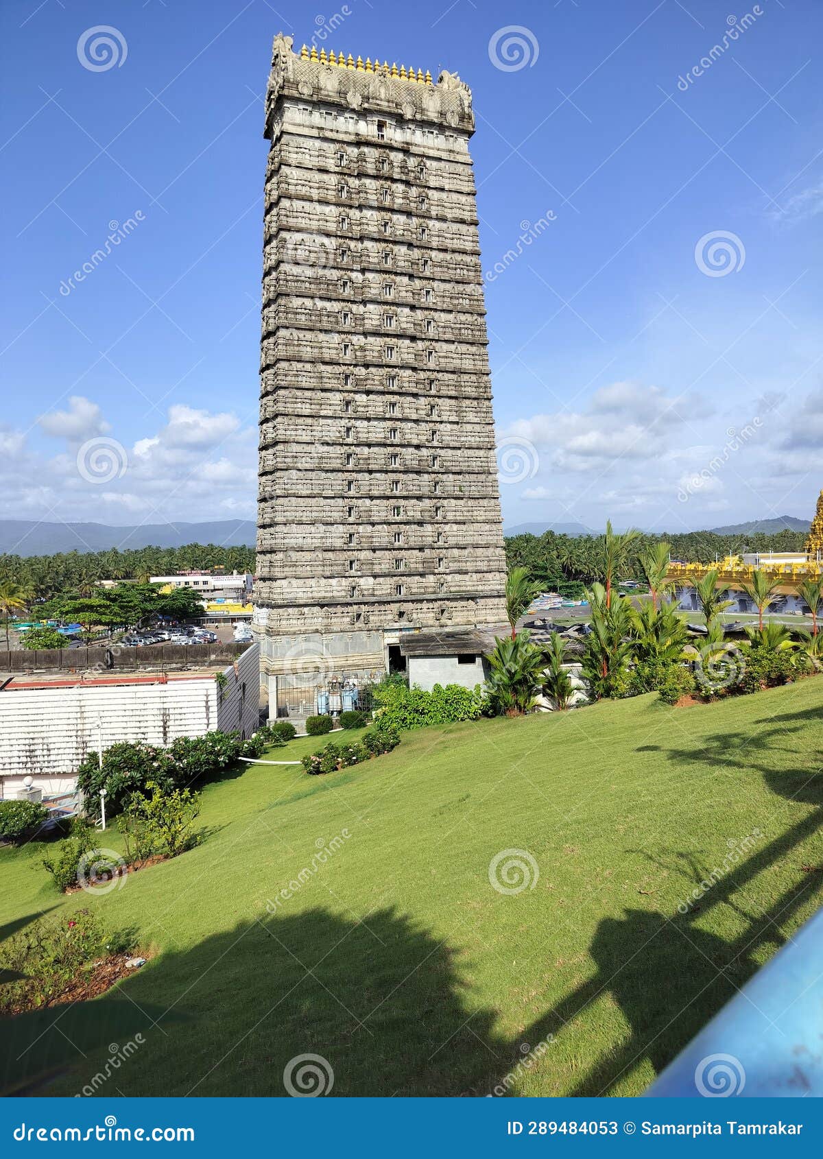 The Tallest Entrance Gate of a Temple in India Stock Image - Image of ...