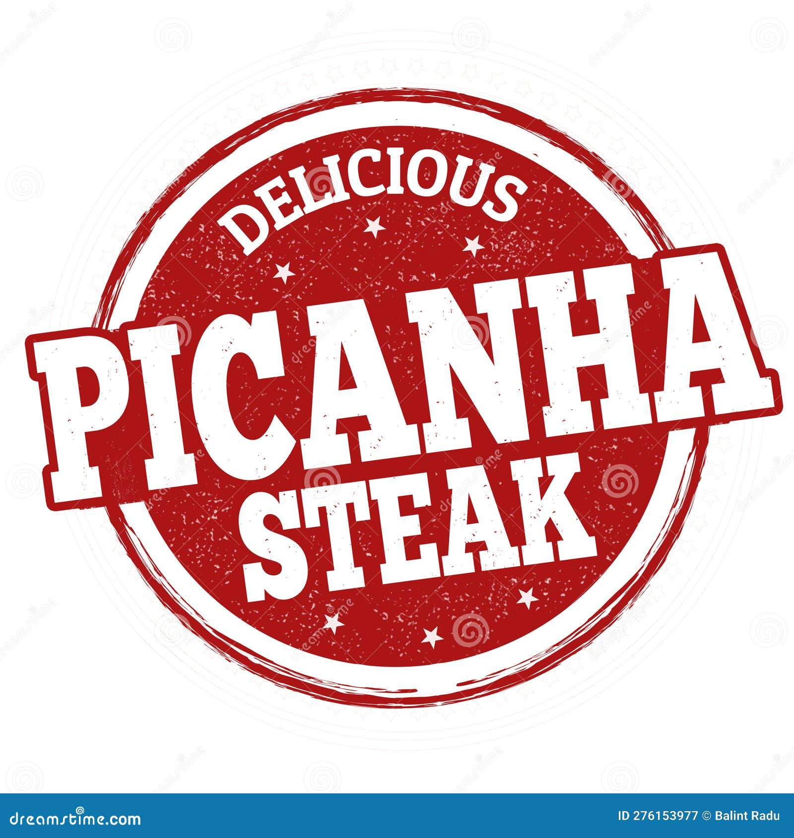 Picanha Steak. Vector Cartoon Illustration. Isolated Object On White ...