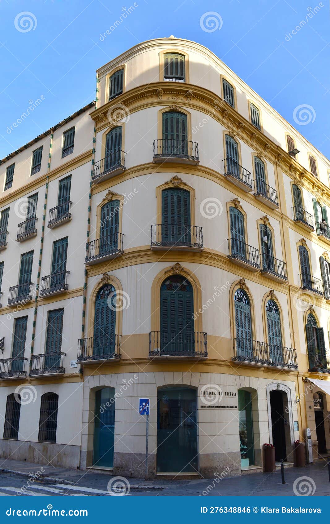 Picasso Museum, Birthplace of Picasso in Malaga, Spain Editorial Photo ...