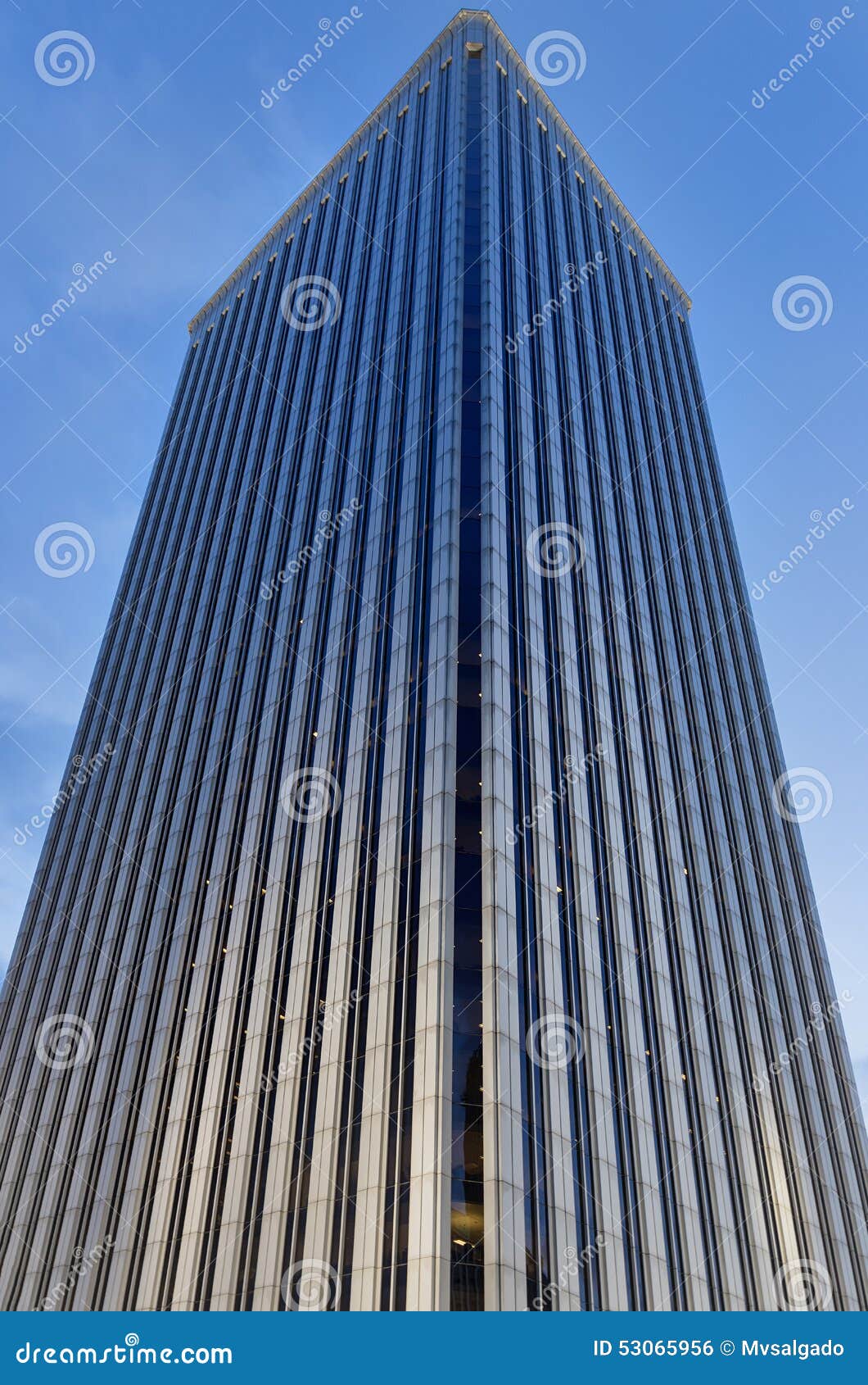Picasso tower in Madrid, stock photo. Image of skyscraper - 53065956