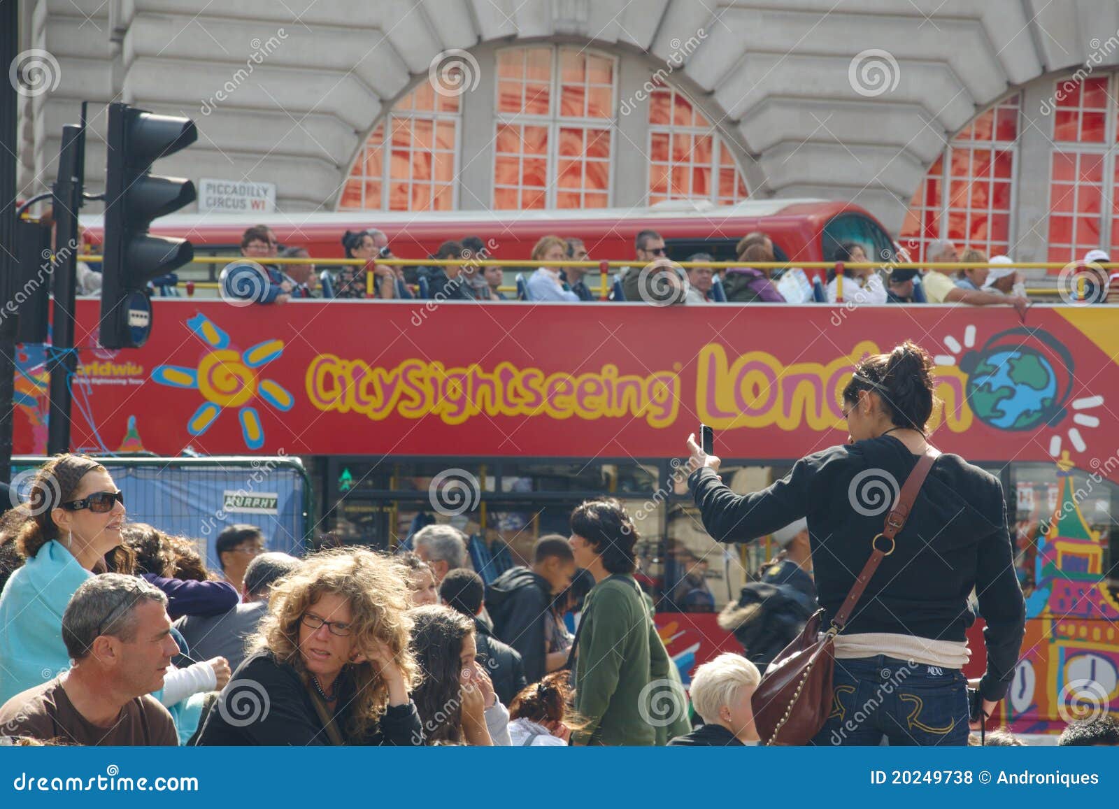 Piccadilly Square in London Crowded by Tourists Editorial Stock Photo ...