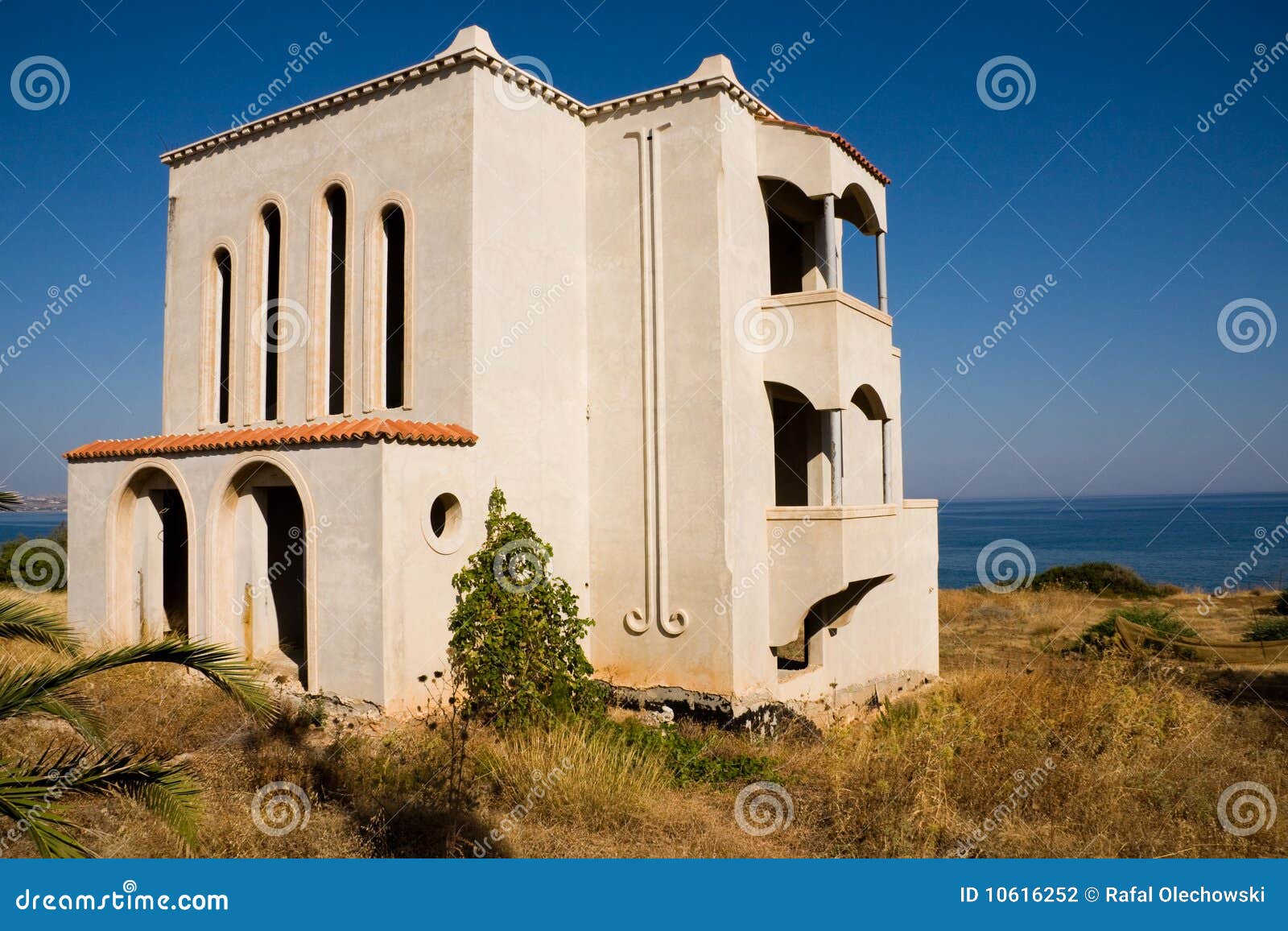 Piccola Casa Greca Su Un Puntello Fotografia Stock - Immagine di greco ...