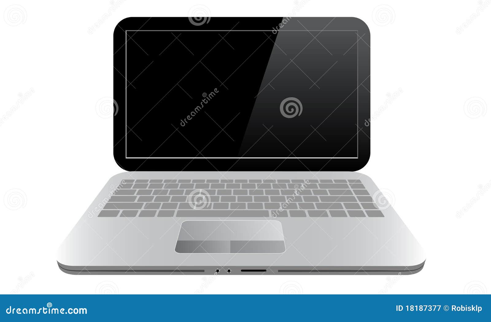 Piccolo Calcolatore - Computer Portatile O Taccuino Illustrazione ...