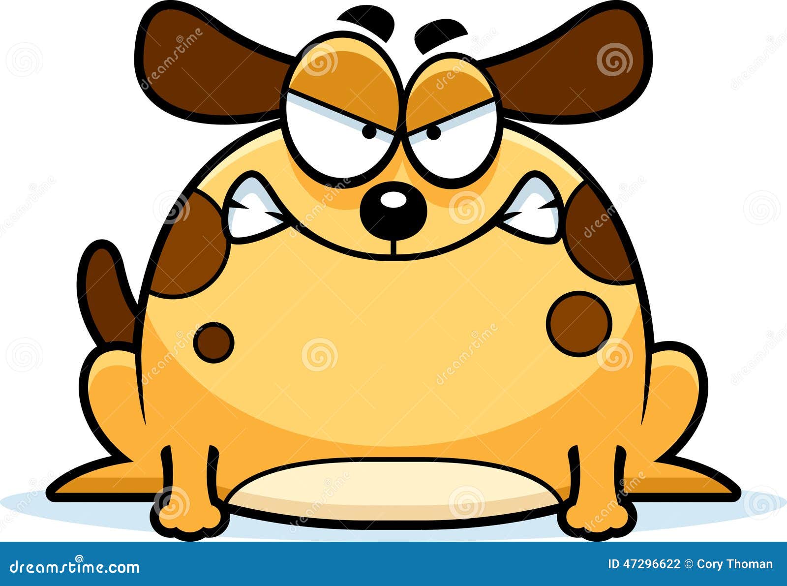 Piccolo cane pazzo illustrazione vettoriale. Illustrazione di arte ...