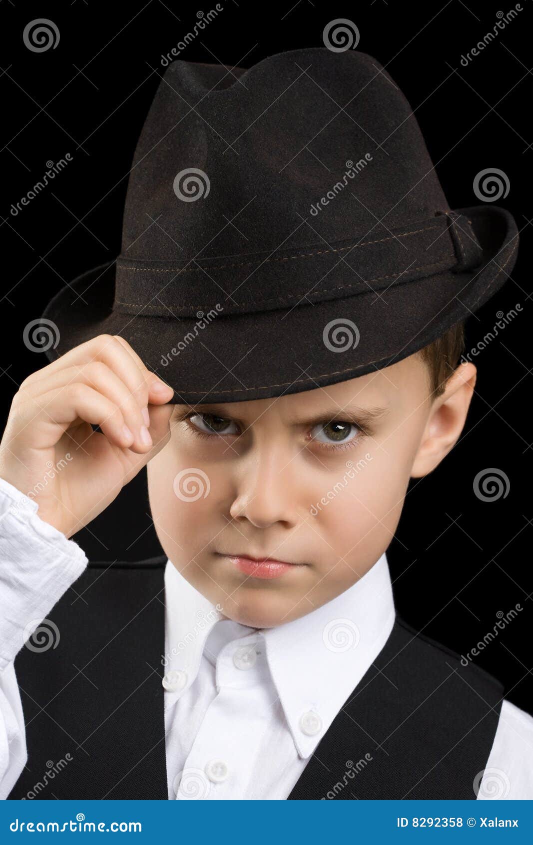 Piccolo gangster fotografia stock. Immagine di cappello - 8292358
